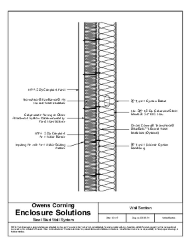 Steel Wall Section Detail Metal Wall Profile: PebWall For Steel
