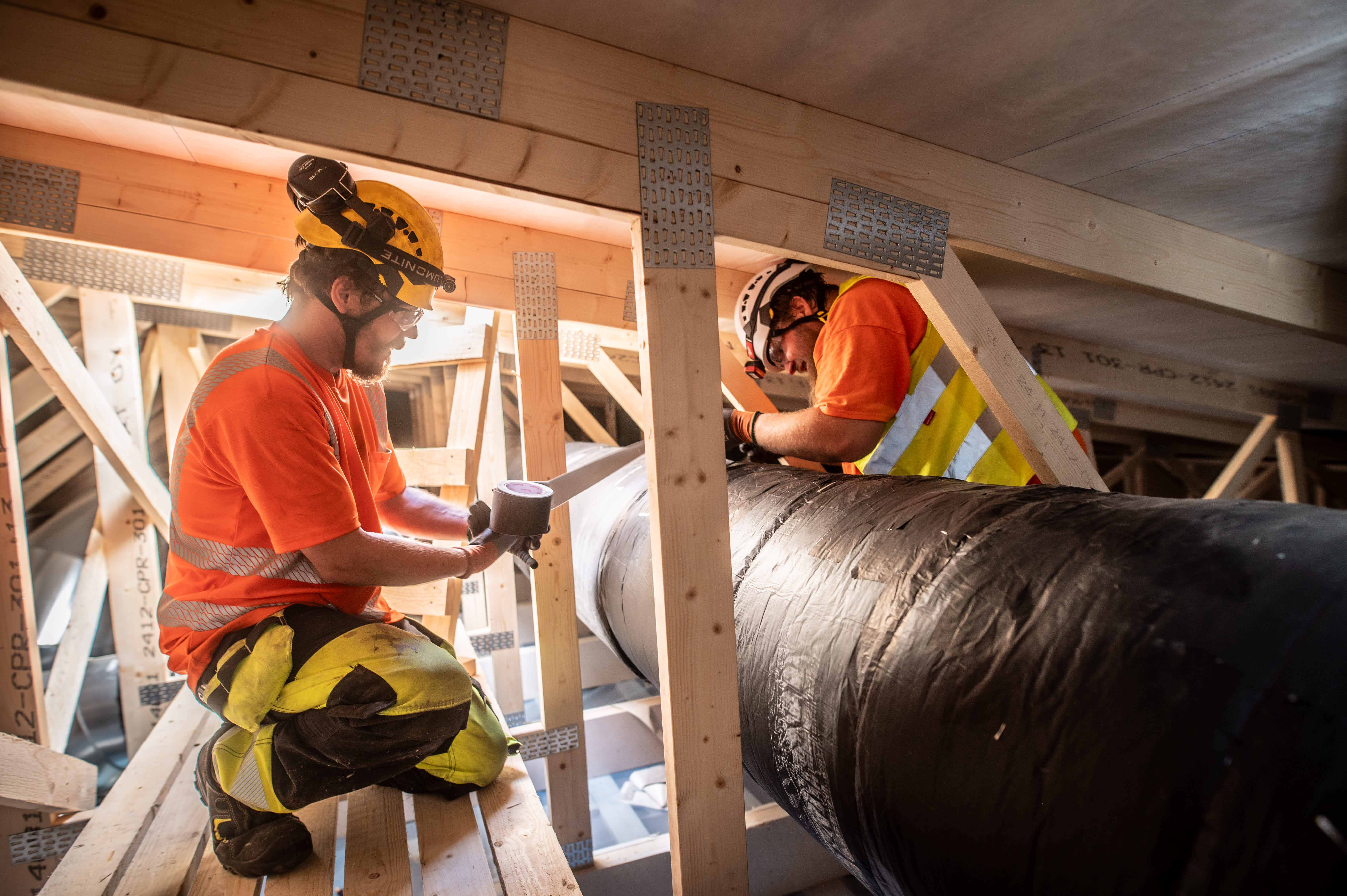 Daycare Attic Protected by PAROC® Vect Mat BlackCoat EI60 | Paroc Article
