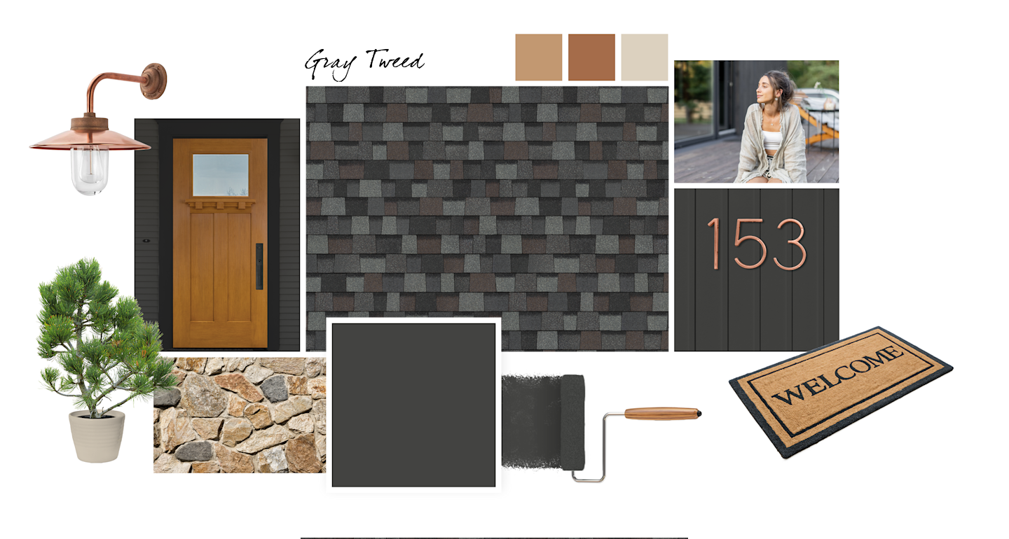 Pairing Type - Iron Ore & Gray Tweed | Owens Corning Roofing